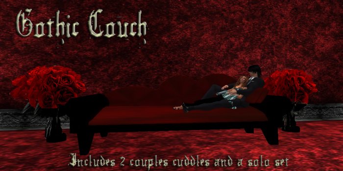 Second Life Marketplace Gothic Couch